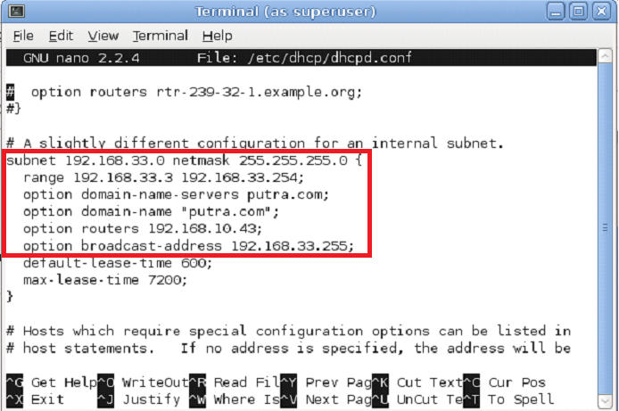 Konfigurasi Dhcp Server Di Debian 6 ~ Putra Dyka