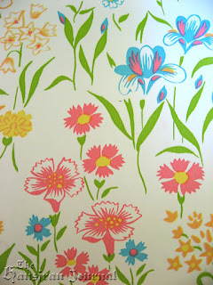 The Hausfrau Journal: Vintage Floral Contact Paper