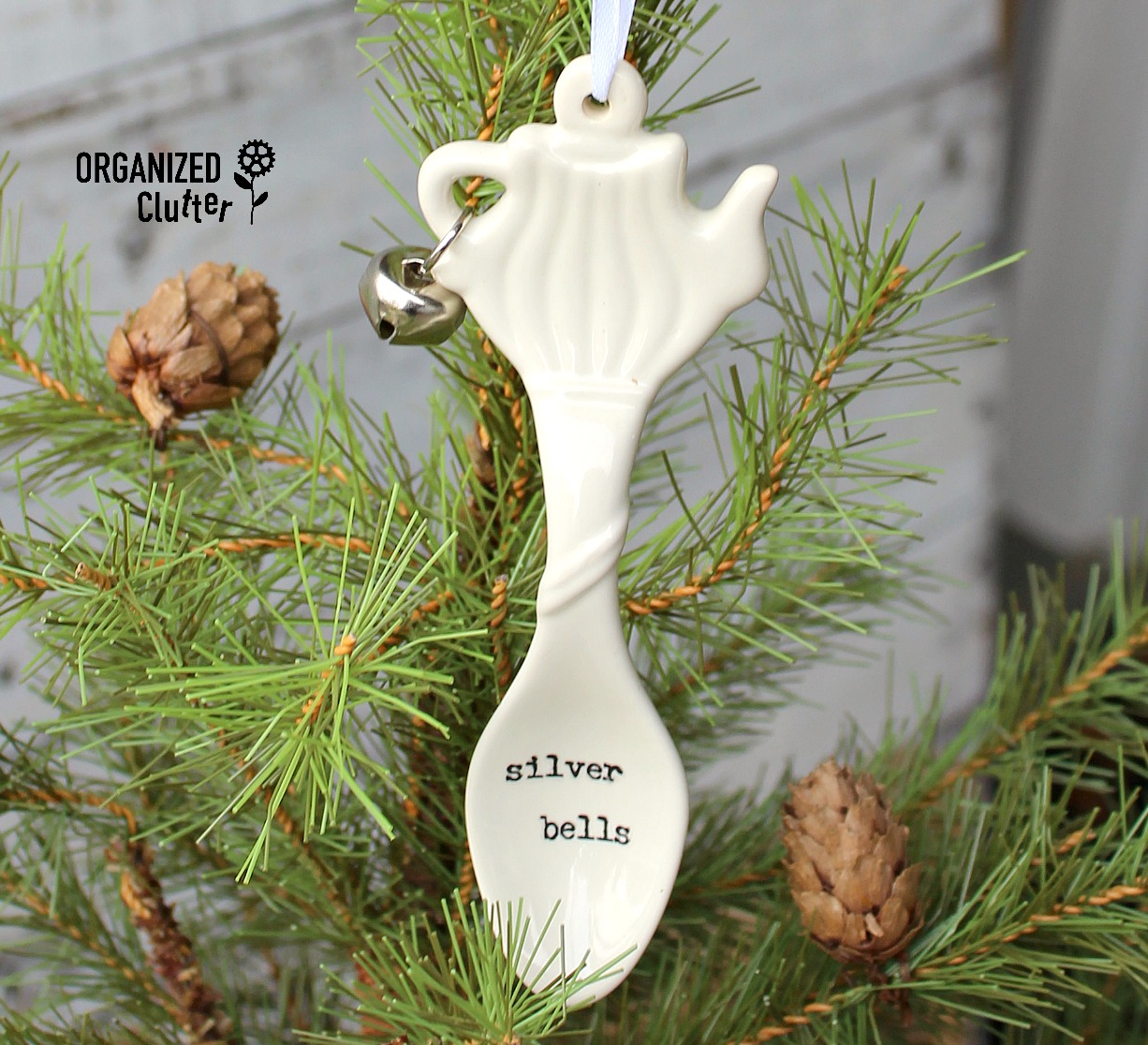 Spoon Christmas Tree Ornament Ideas - Organized Clutter