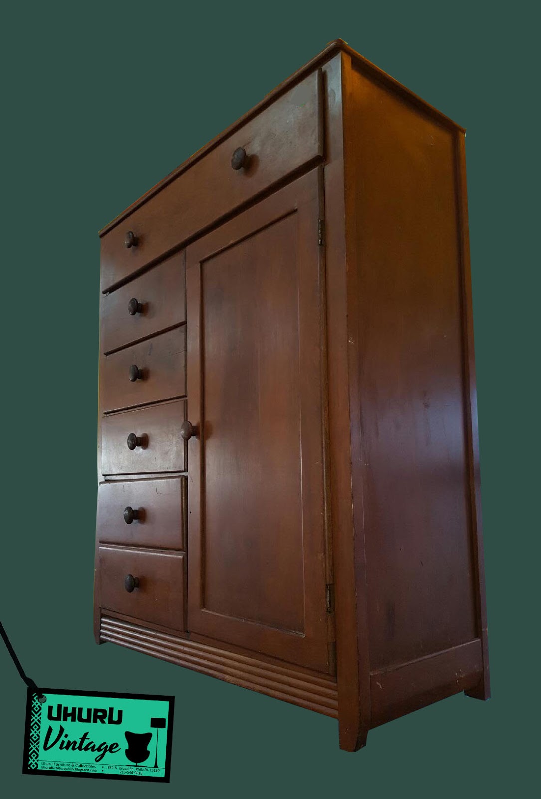 Uhuru Furniture & Collectibles: Vintage Shaker Style Chifferobe - $165 SOLD