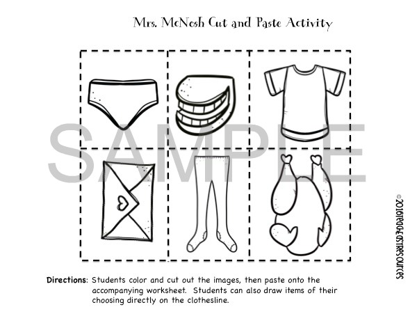 Teach Easy Resources: Preschool Activities to Accompany Mrs. Mc Nosh ...