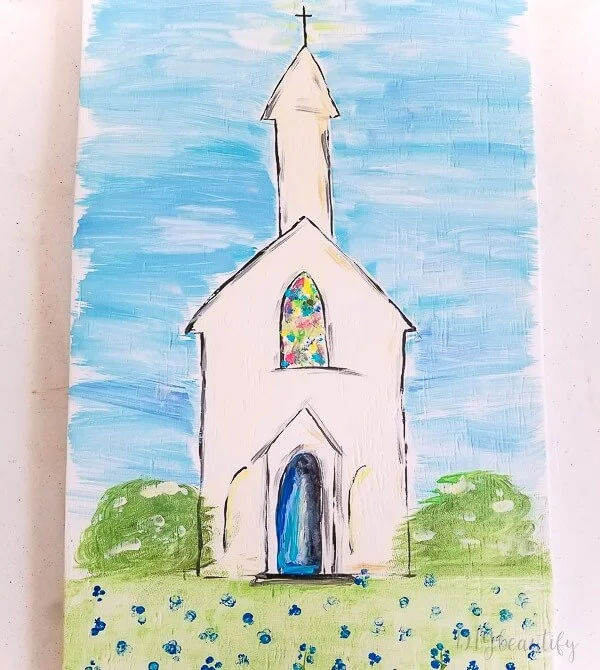 How to Paint a Simple Country Church - DIY Beautify - Creating Beauty ...