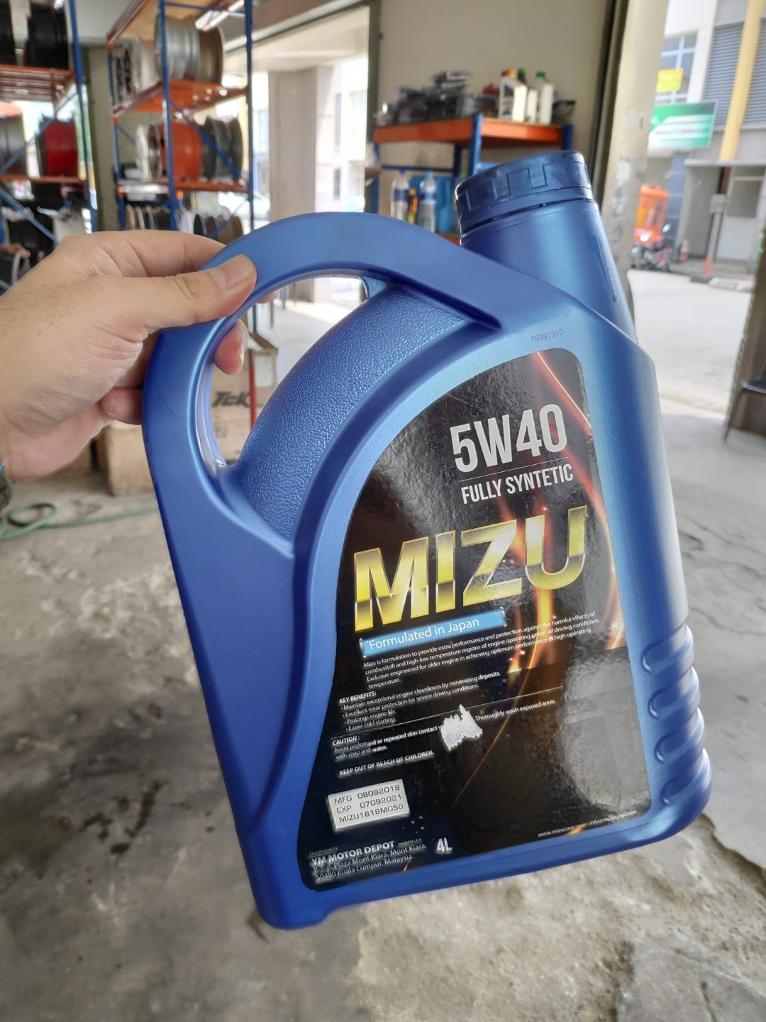 Mizu Fully Synthetic Motor Oil 5W40 for my Proton Inspira aka ...