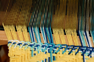 Weave-Away: Crooked, but loom is tuned!