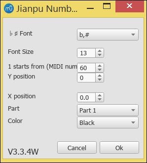 Plugin Jianpu MuseScore: Not Angka Versi Jianpu