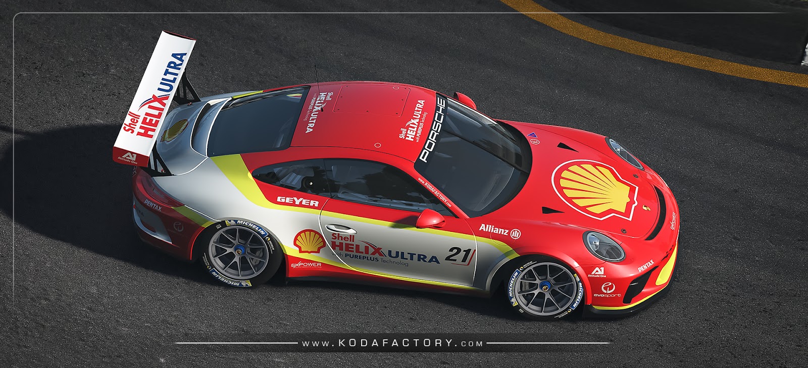Koda Factory: Shell Racing Porsche 911 GT3 Cup | rFactor2