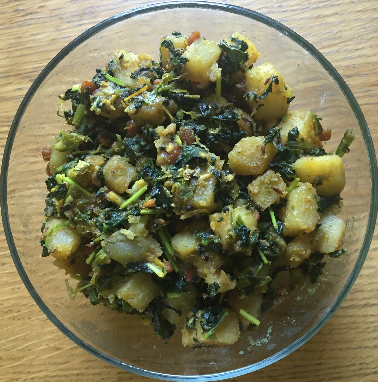 South Indian recipes: THOTAKURA ALLO FRY / AMARANTHUS ALLO FRY