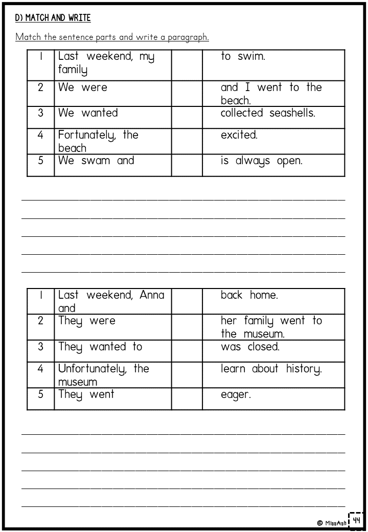 ASH THE TEACHER: Year 3 Step by Step Writing Module Part 1