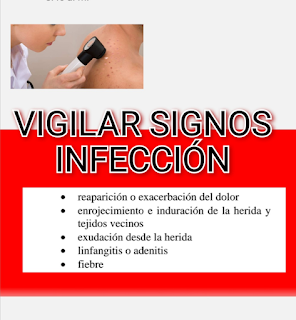 COMO SABER SI LA HERIDA QUIRURGICA ESTA INFECTADA.