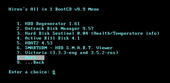 kangTech: CARA MENGECEK HARD DISK MENGGUNAKAN HIREN
