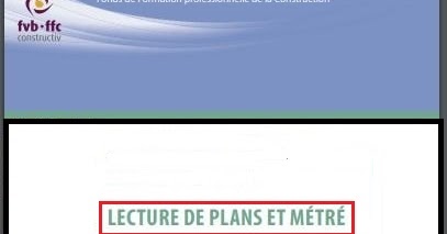 LIVRE: " LECTURE DE PLANS ET MÉTRÉ " - Livres et Documents Gratuits Génie Civil, BTP, VRD, ARCH ...