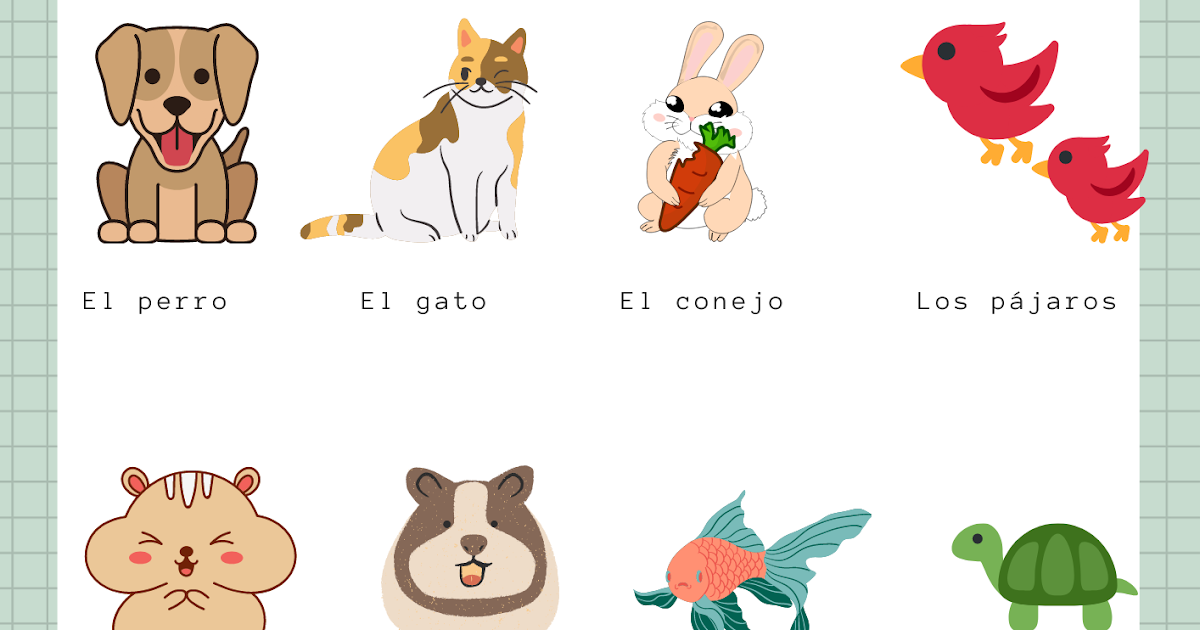 ¡Todos adictos al español!: Vocabulario - Las mascotas