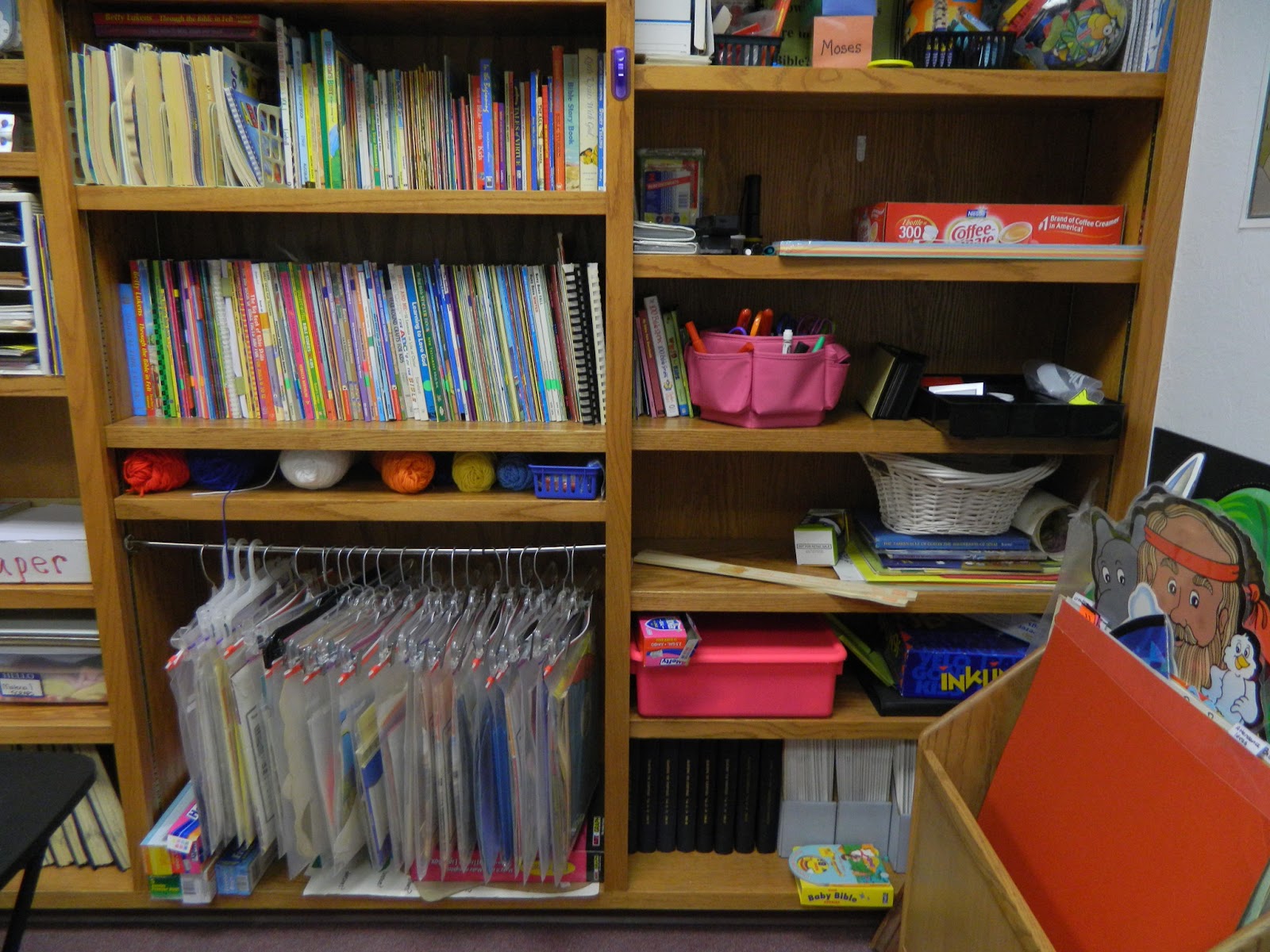Working on the Resource Room at the Church Building