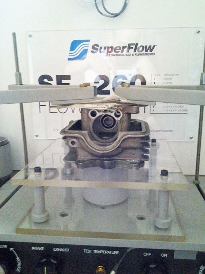 Motor Drag Ninja : Jasa Porting Polish menggunakan Flow Bench