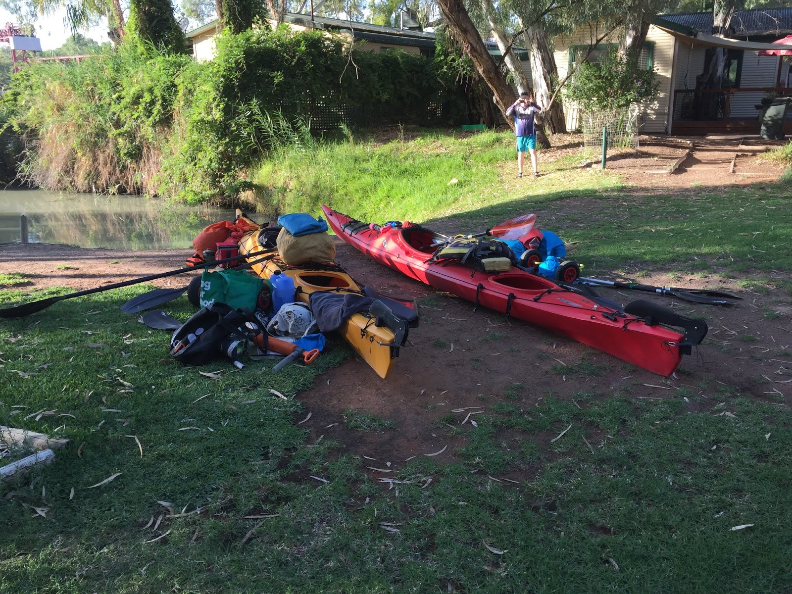 Simon Joe (and Tony?) Big Kayak Paddle: Paringa to Waikerie Day 0