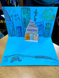 Mrs. Harris' art room: Kindergarten pop up cities