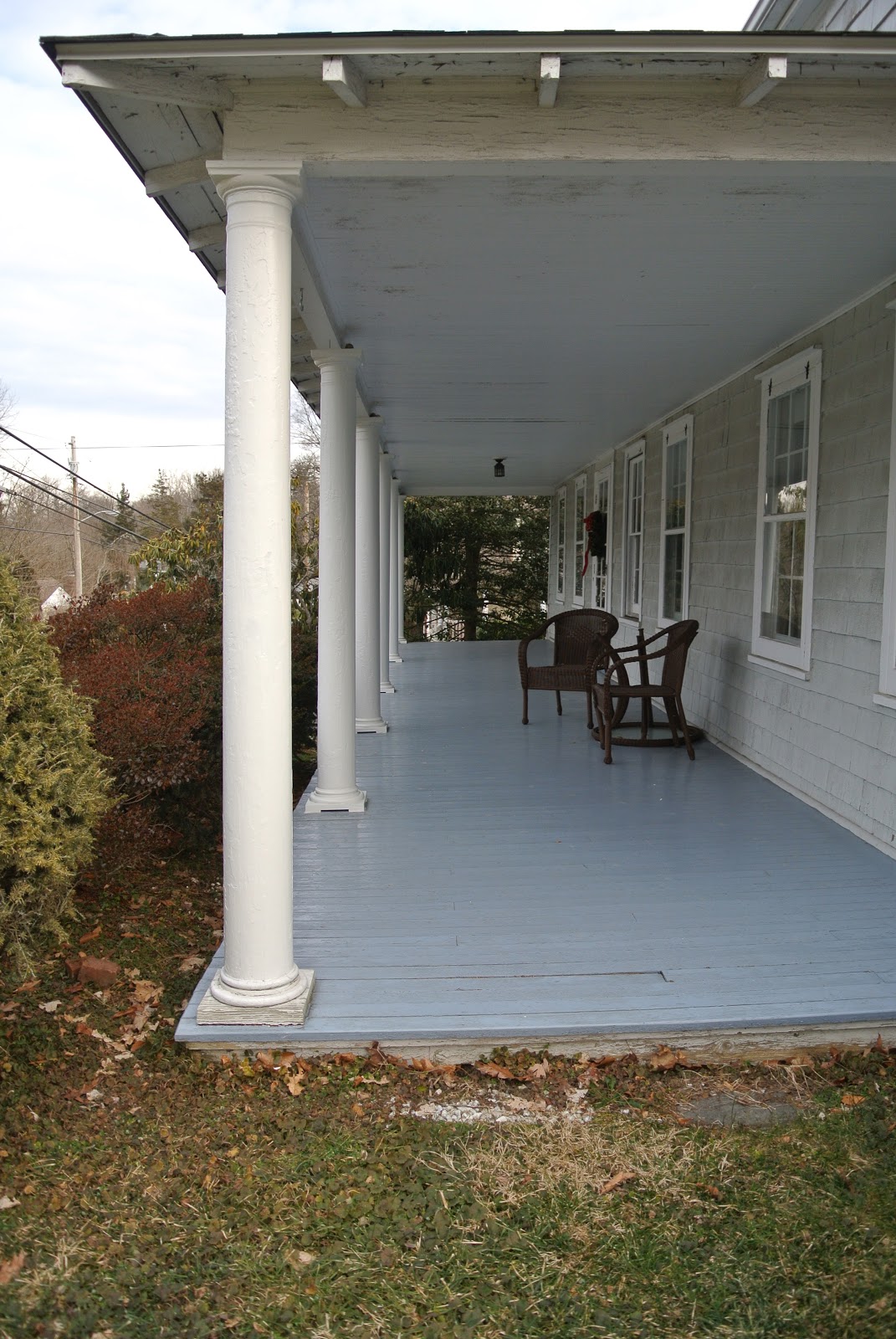 Life at Pugsley: Porch Column Bases DONE!!!, that is, 8: Before and After.