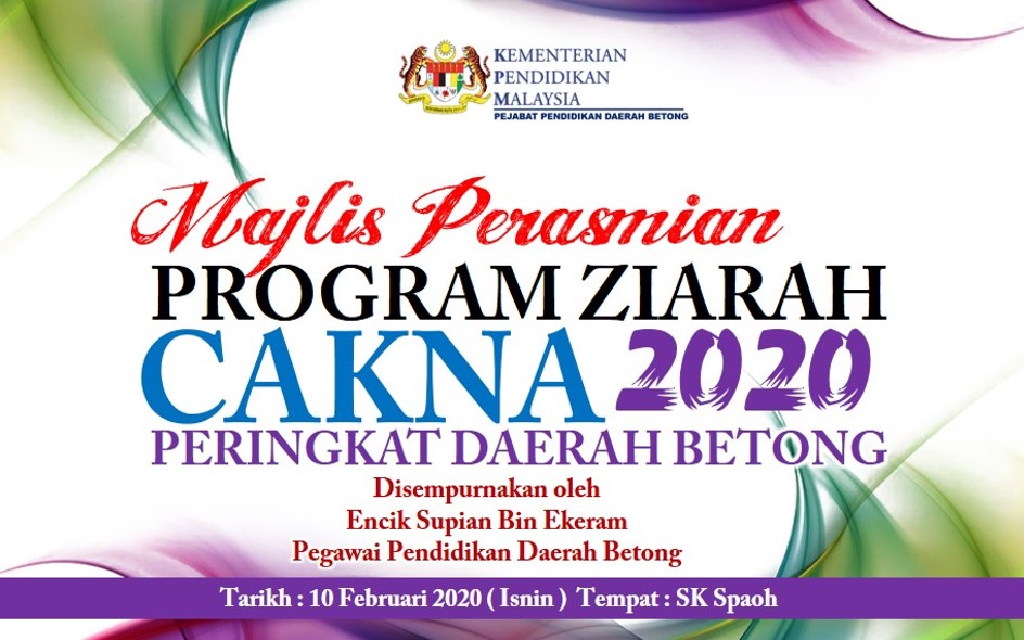 BULETIN PPD BETONG: HEBAHAN : MAJLIS PERASMIAN PROGRAM ZIARAH CAKNA ...