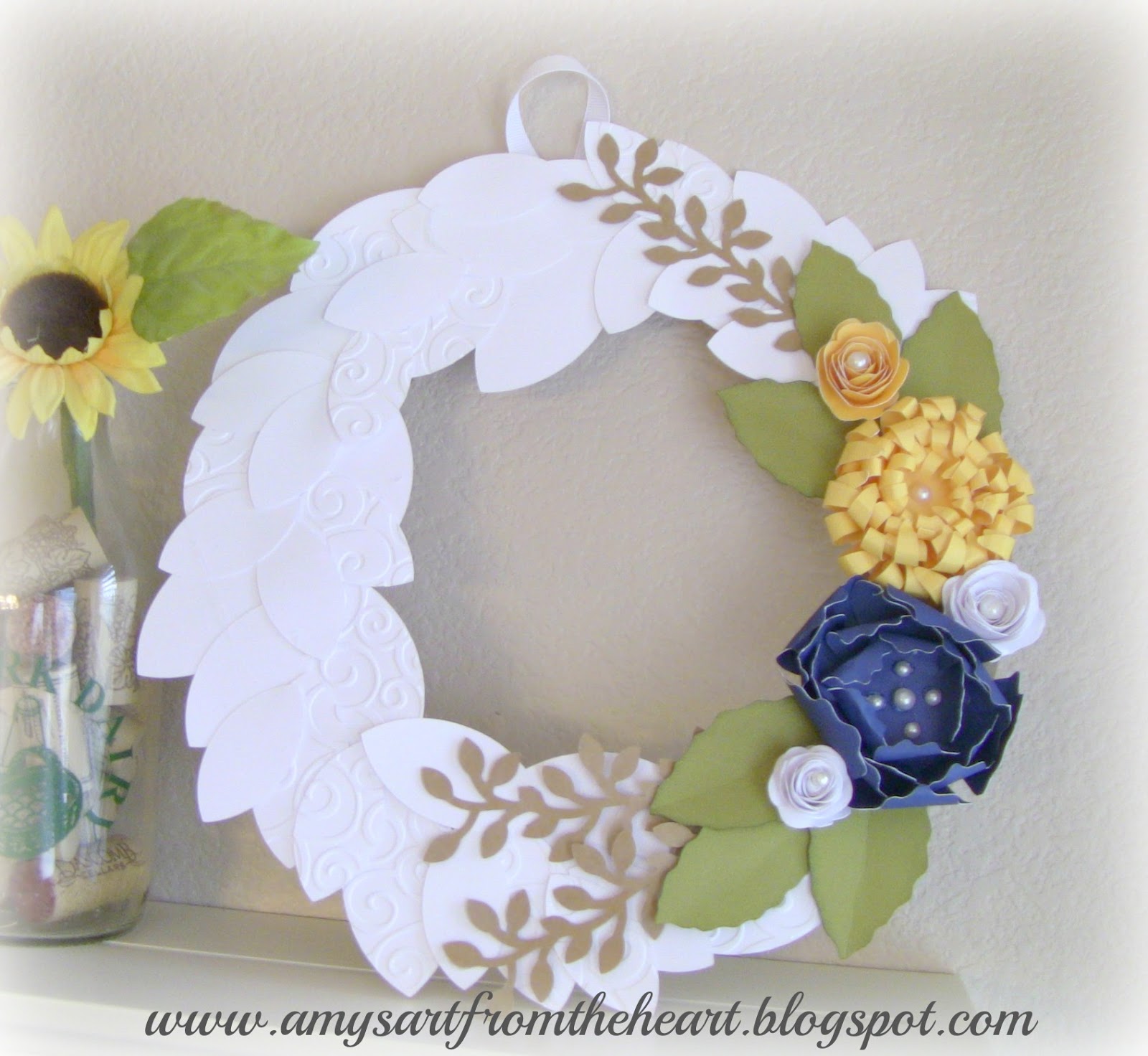 Amy's Art from the Heart: Spring Wreaths in Many Colors