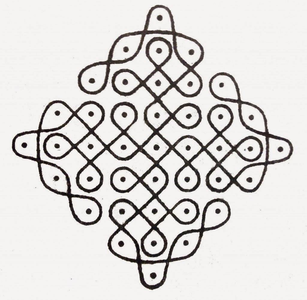 chukkala muggulu | Sankranti Muggulu | Sankranti Rangoli Designs - 10