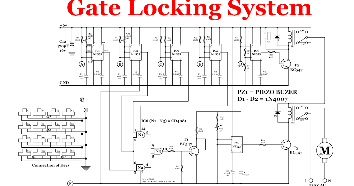 FREELY ELECTRONS: Simple Key Operated Gate Locking System - Electronics ...