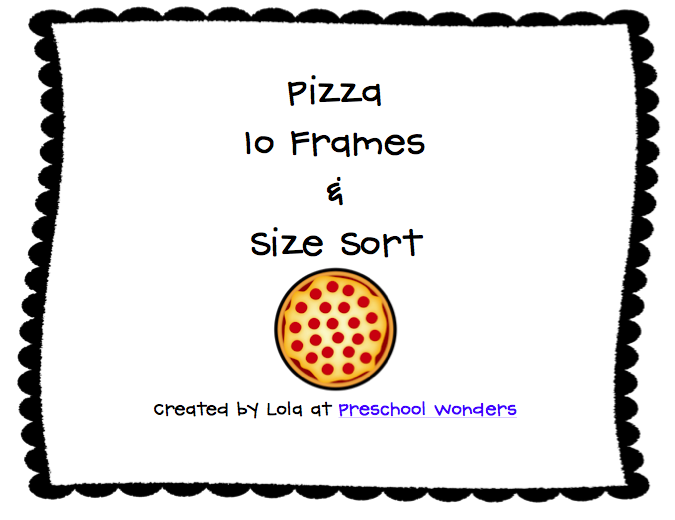 Preschool Wonders: Mama Mia Pizzeria and a Freebie!