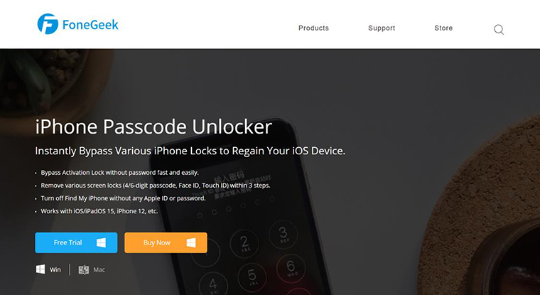 Fonegeek iphone unlocker - passlalways