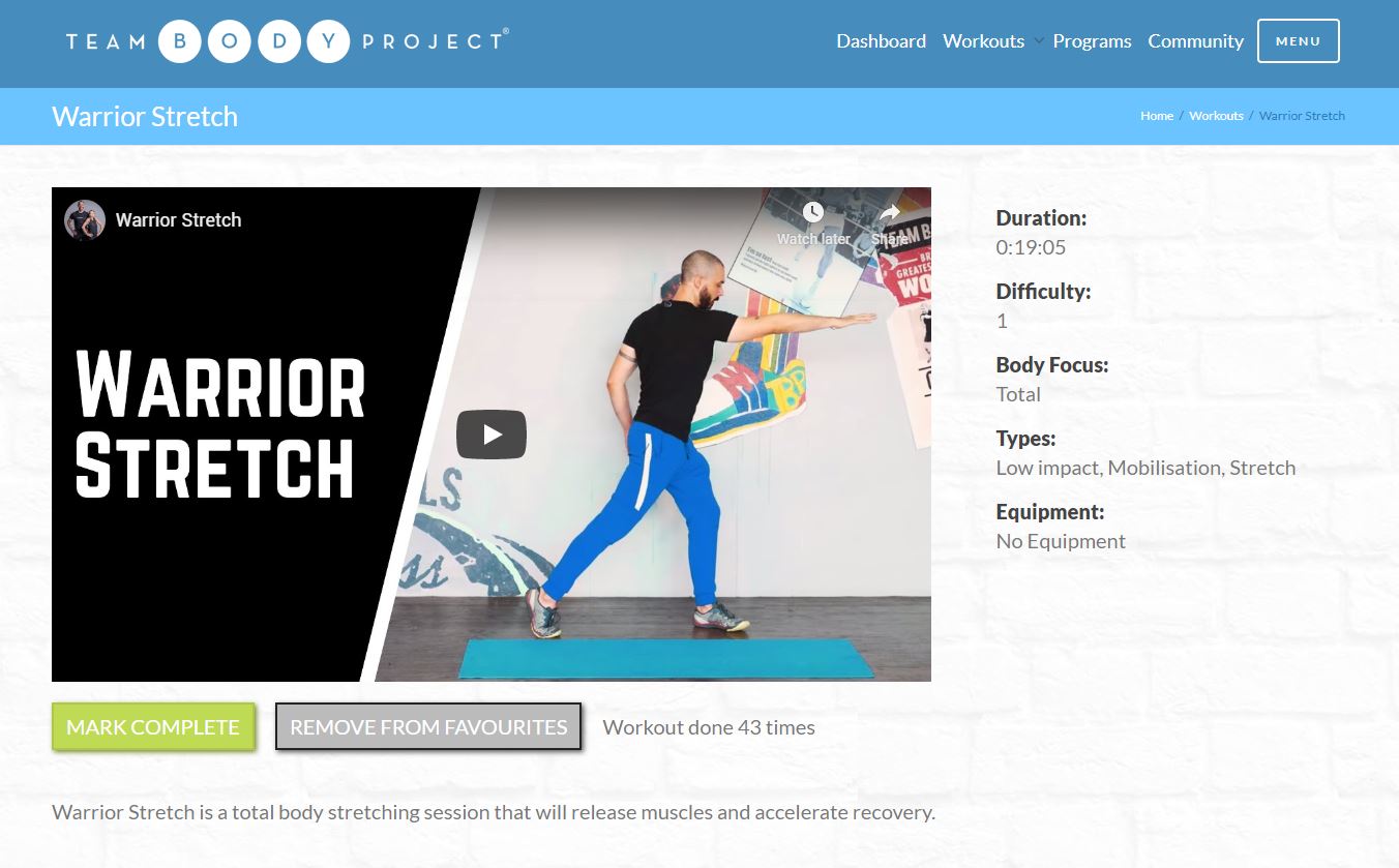 Book Reviews and More: Four Favourite Workouts - Team Body Project ...