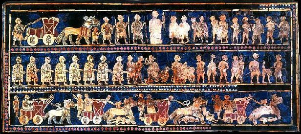 Arte e immagini: I SUMERI - PERIODO PROTODINASTICO: lo stendardo di Ur