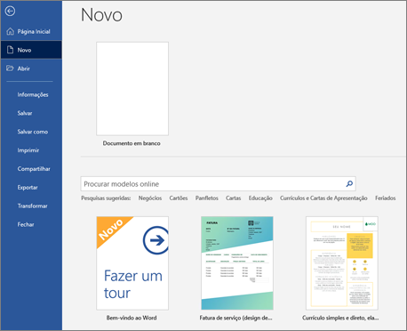 Criar um documento no Word - Explica Info