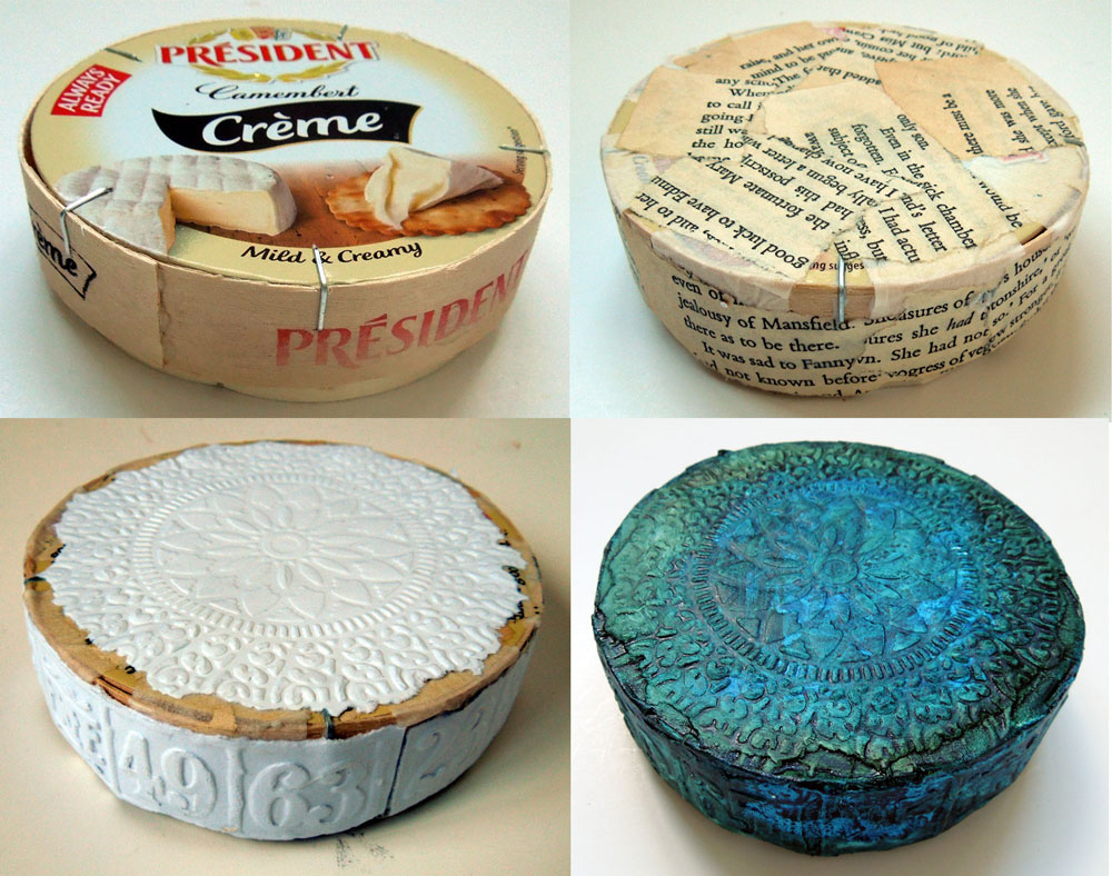 Inky Dinky Doodle: WOYWW #505: Altered cheese packaging, a win and a rant