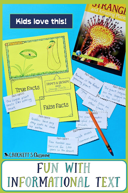 Fun Activity for Informational Text - Crockett's Classroom