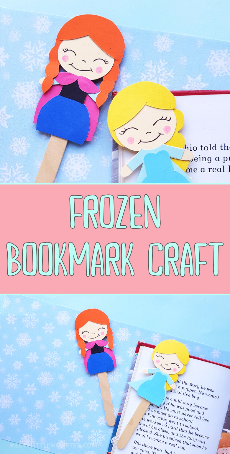 Frozen Bookmark Craft - Messy Little Monster