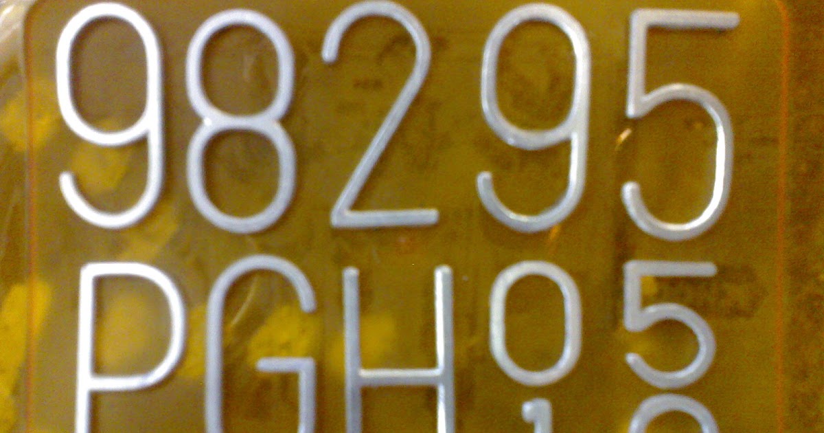 Plat Nomor dan Stempel temanggung pas perempatan gloria depan ahas ...