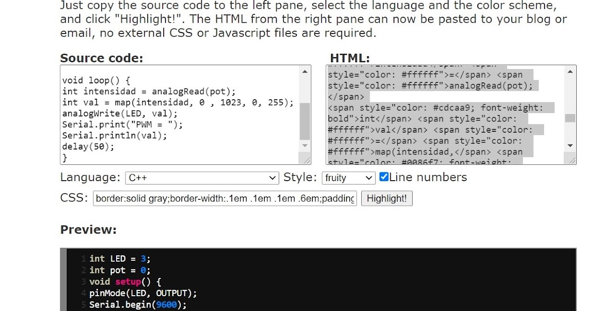 Arduino desde Mega: Source Code on Blogger