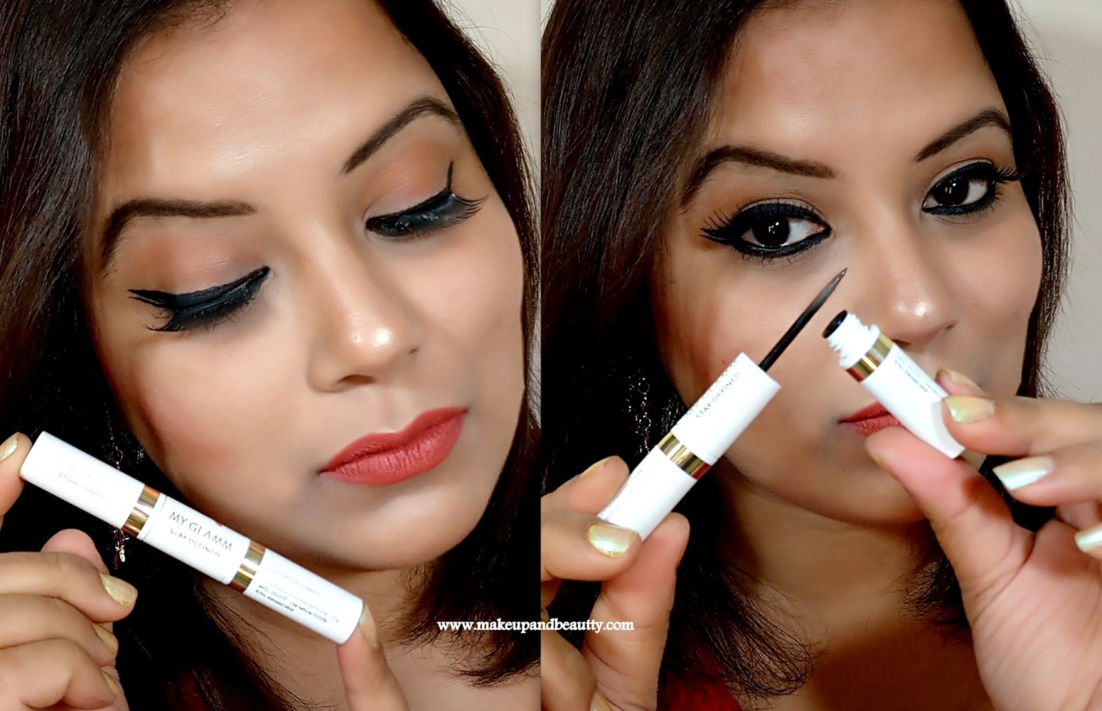 Makeup and beauty !!!: REVIEW & SWATCHES & FOTD USING "MYGLAMM" PRODUCTS