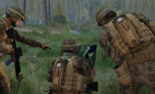 地図を開く動作をする Arma 3 用 RR Immersive Maps MOD | 弱者の日記^^ - Arma 3 MODとアドオン紹介