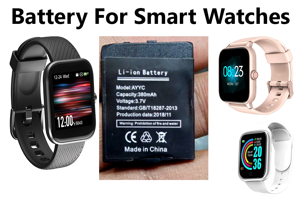 Smart Watch Battery - Li-ion Battery AYYC +3.7V 380mAh For Smart ...
