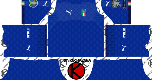 Italy 2018-2019 Kit - Dream League Soccer Kits