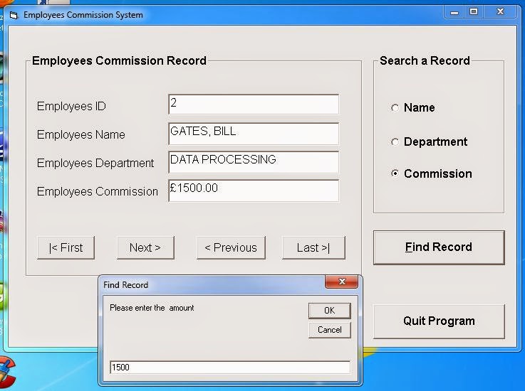 Free Programming Source Codes And Computer Programming Tutorials Employees Commission System In
