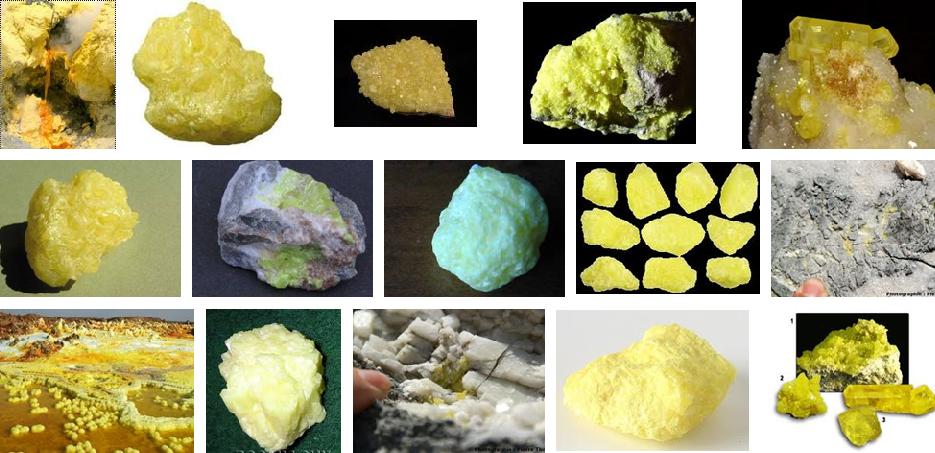 Minéraux du monde: Soufre