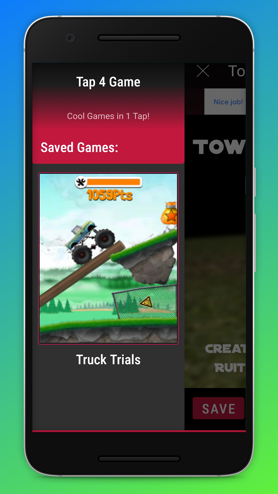 New App: Tap 4 Game