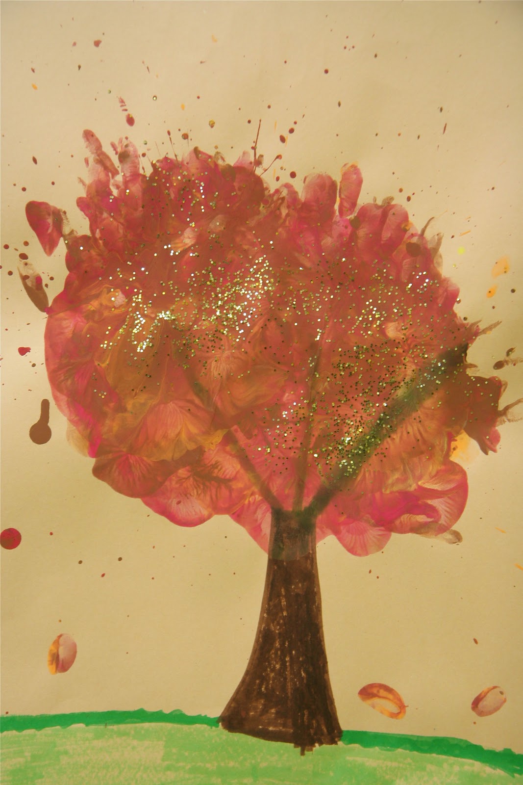 Splish Splash Splatter: Sparkling Fall Foliage