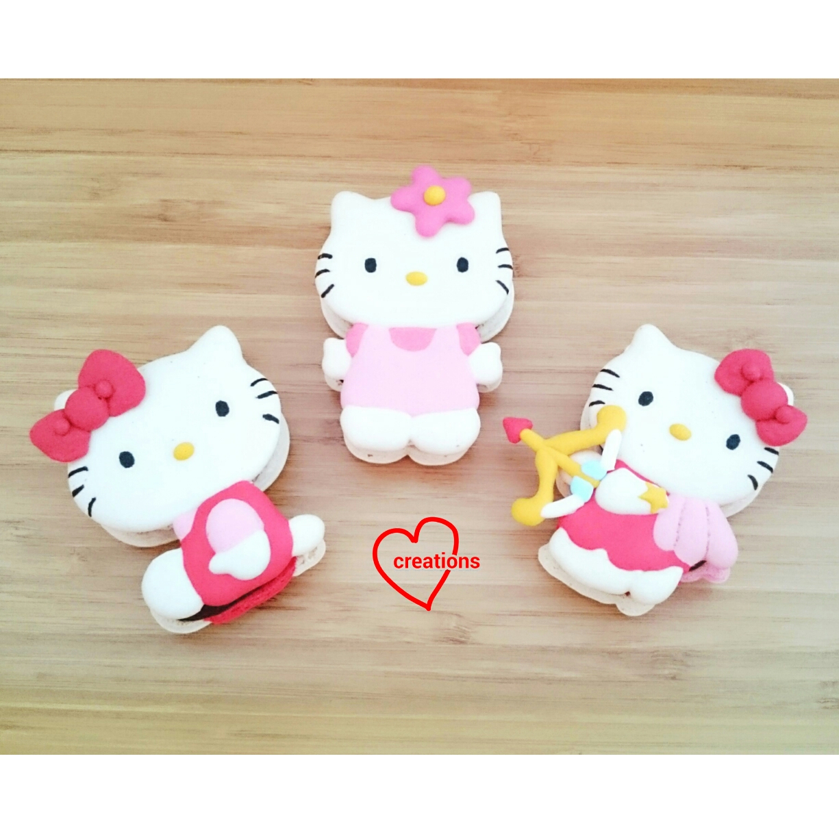 Loving Creations For You Full Body Hello Kitty Macarons With Chocolate