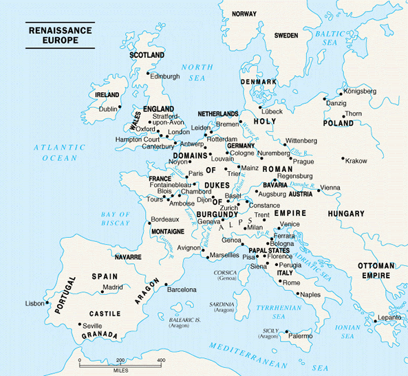 ศิลปวัฒนธรรมตะวันตกเพื่อการนำเที่ยว: ประวัติศาสตร์ยุโรปยุคเรเนอซองส์