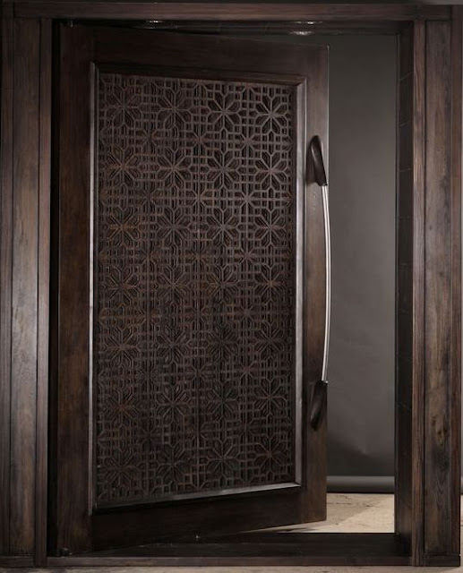Stunning Solid Dark Brown Wood Door Designs – Engindaily