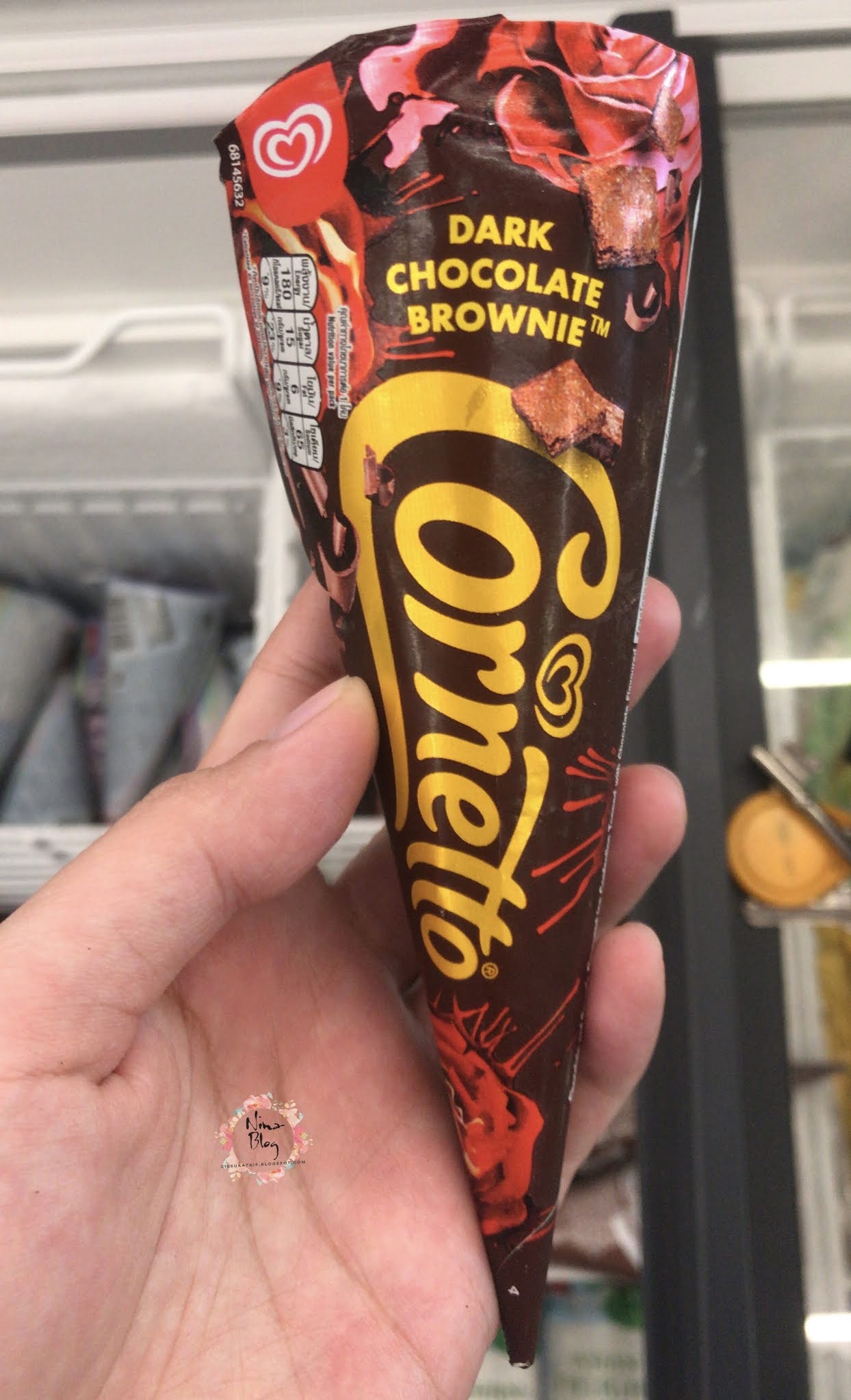 Cornetto Dark Chocolate Brownie Dan Yeos Lemon Barley | cik sukα taip