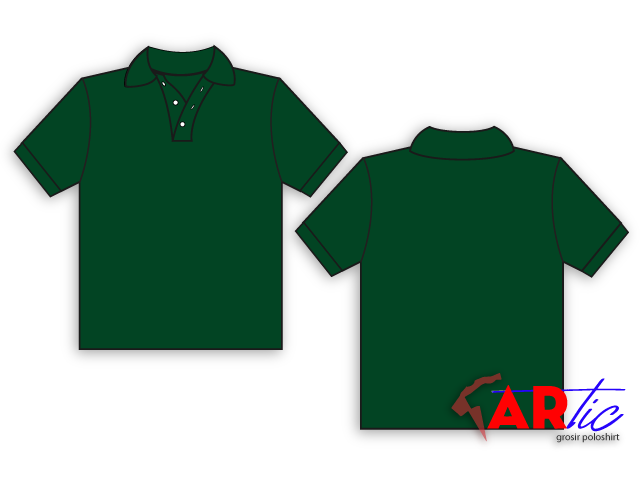 Polo Shirt Polos Hijau Botol | ProdusenKaosPolos