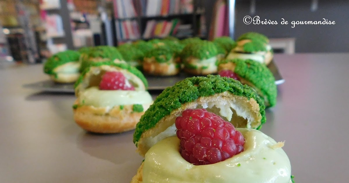 Brèves de gourmandise: Choux pistache-framboise {BlogZday 2016 chez Zodio}