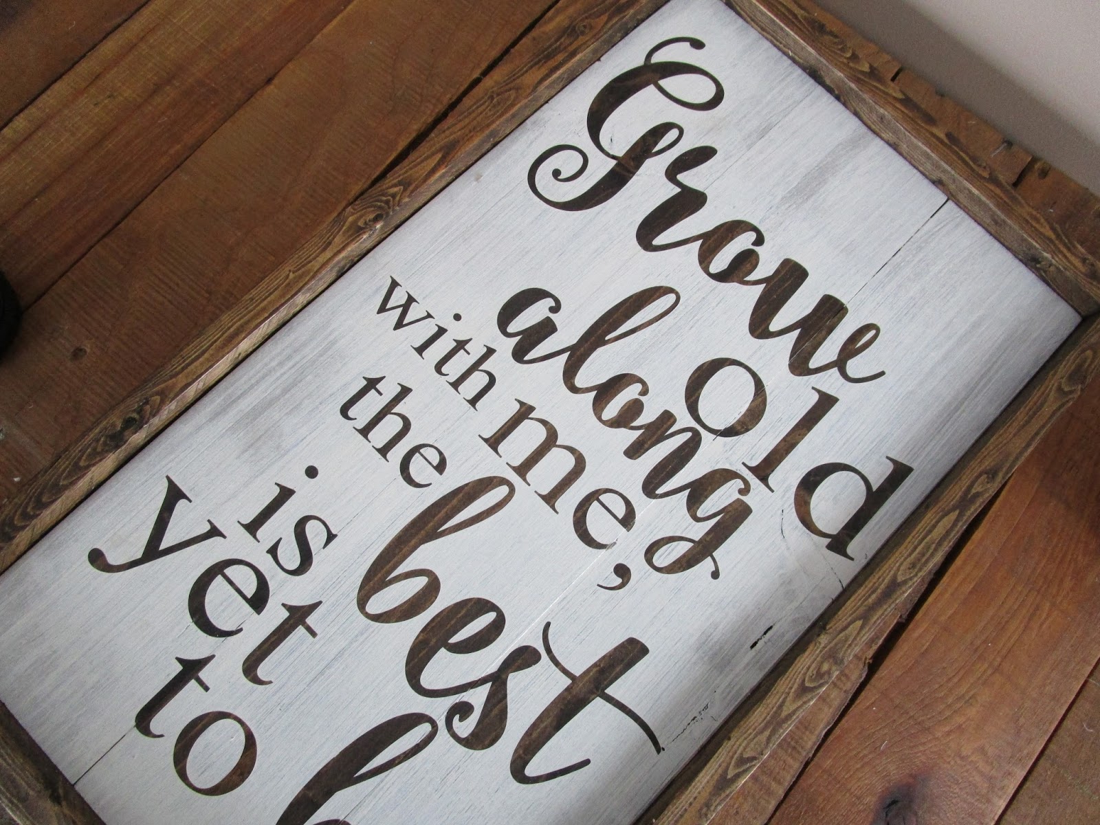 Northwoods Attic: Framed Hand Painted Wood Signs with Quotes